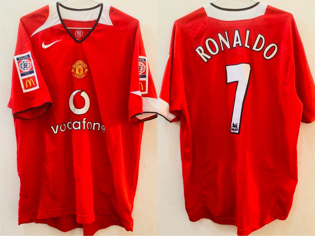 2003/04 Manchester United Home Kit Ronaldo #7 FA Community Shield, Men ...