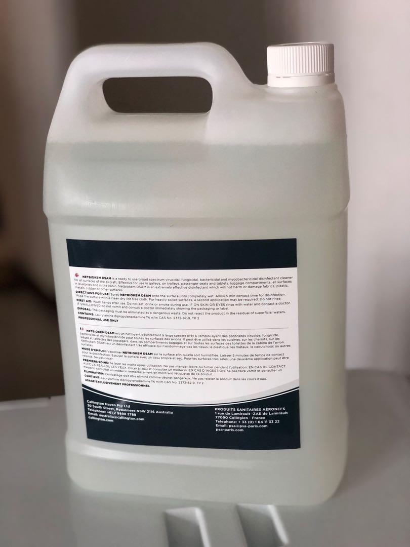5L Netbiokem DSAM Aviation grade Surface Disinfectant (NEA Approved ...