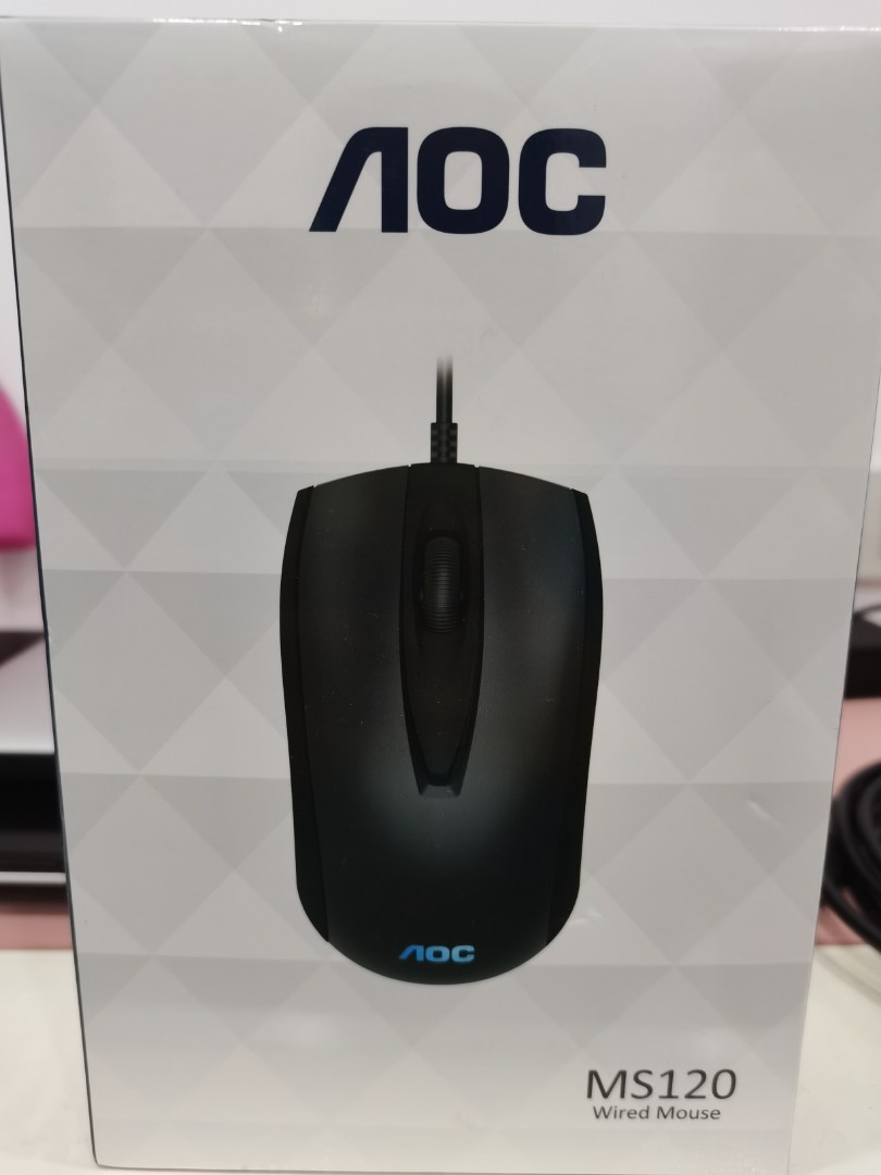 AOC MS120 WIRED MOUSE 1000DPI DESKTOP GAMING OPTICAL MOUSE FOR WINDOWS ...