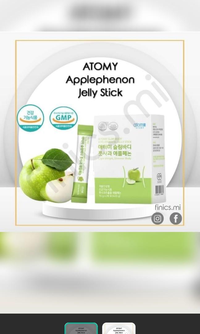 Atomy Applephenon jelly stick, Health & Nutrition, Health Supplements ...