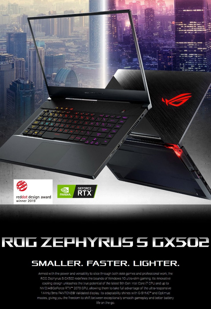 Brand New Asus ROG Zephyrus GX502GV-RTX2060, Computers & Tech, Laptops ...