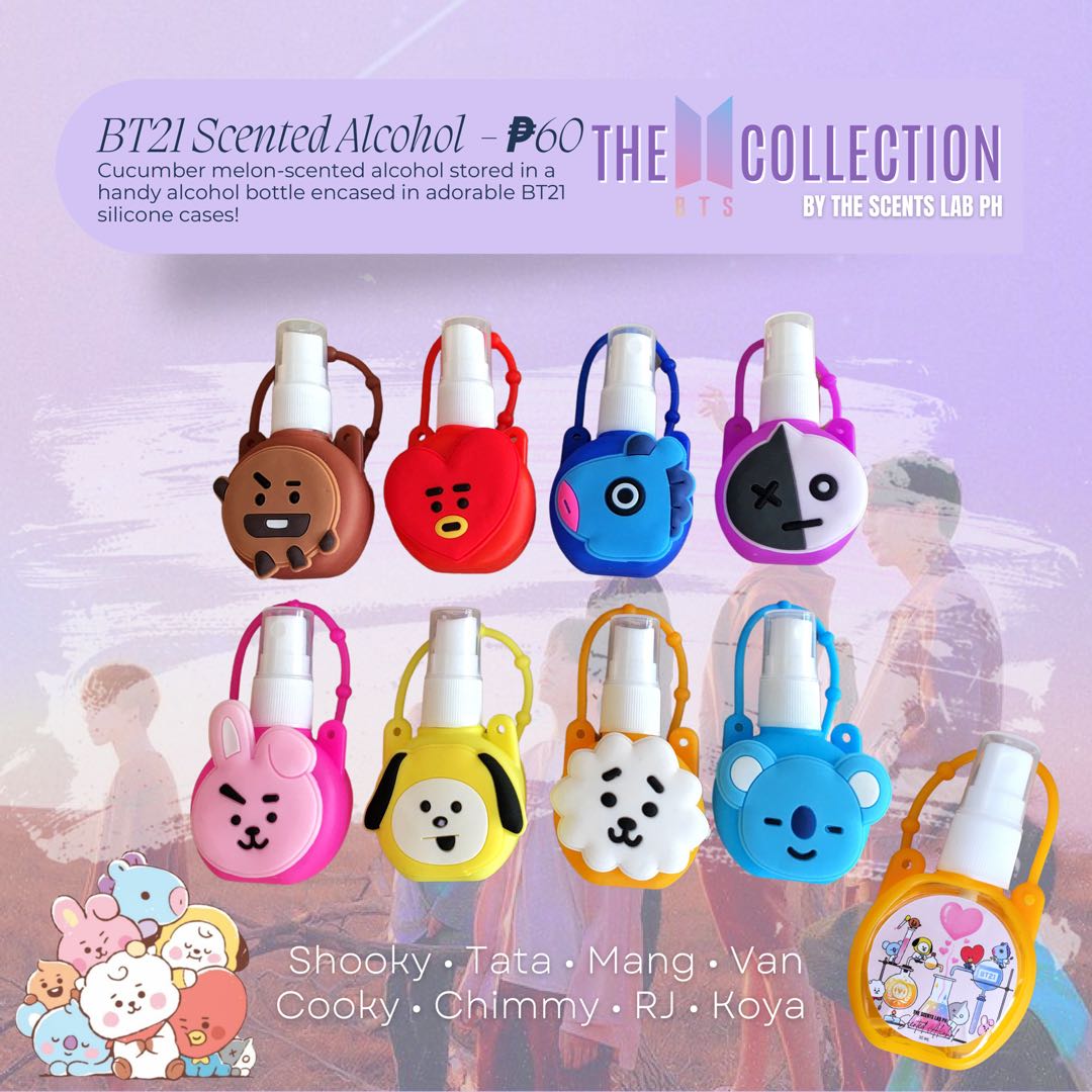 BT21 Scented Alcohol | The BTS Collection, Furniture & Home Living ...