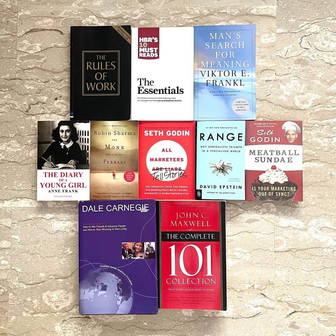 Business/Self-Help/Leadership/Marketing Books- Rules of Work, HBR ...