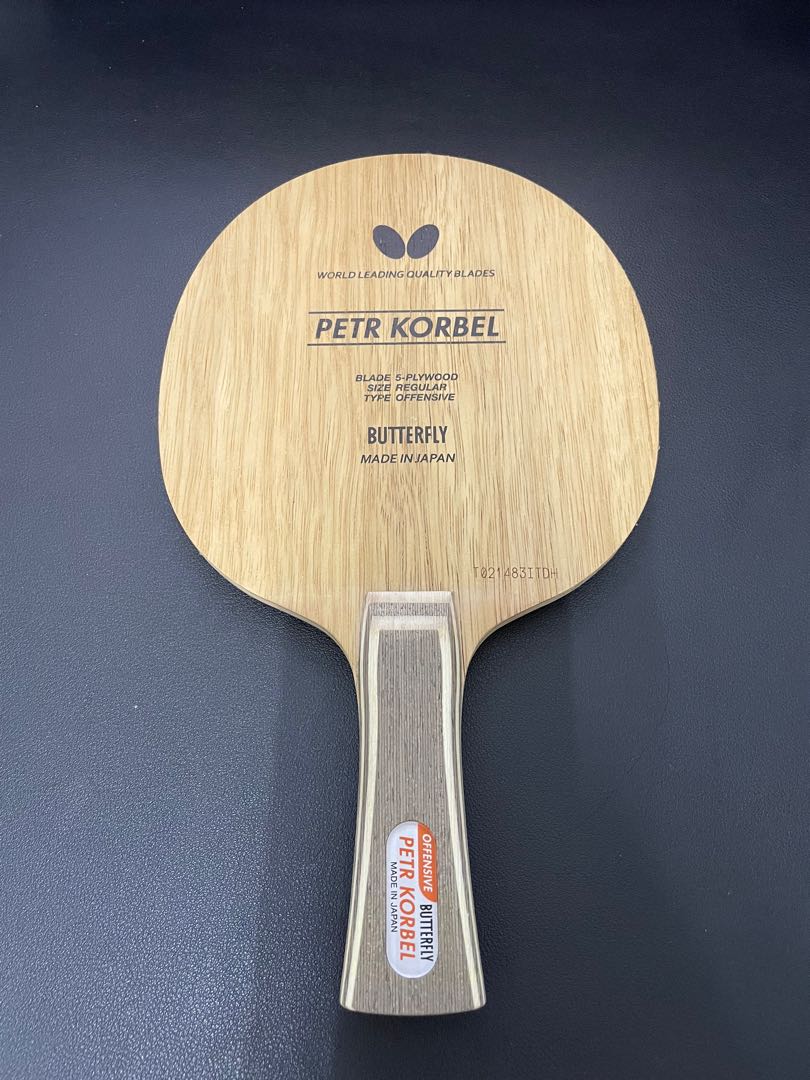 Butterfly peter korbel Table Tennis Racket, Sports Equipment, Sports & Games, Racket & Ball ...