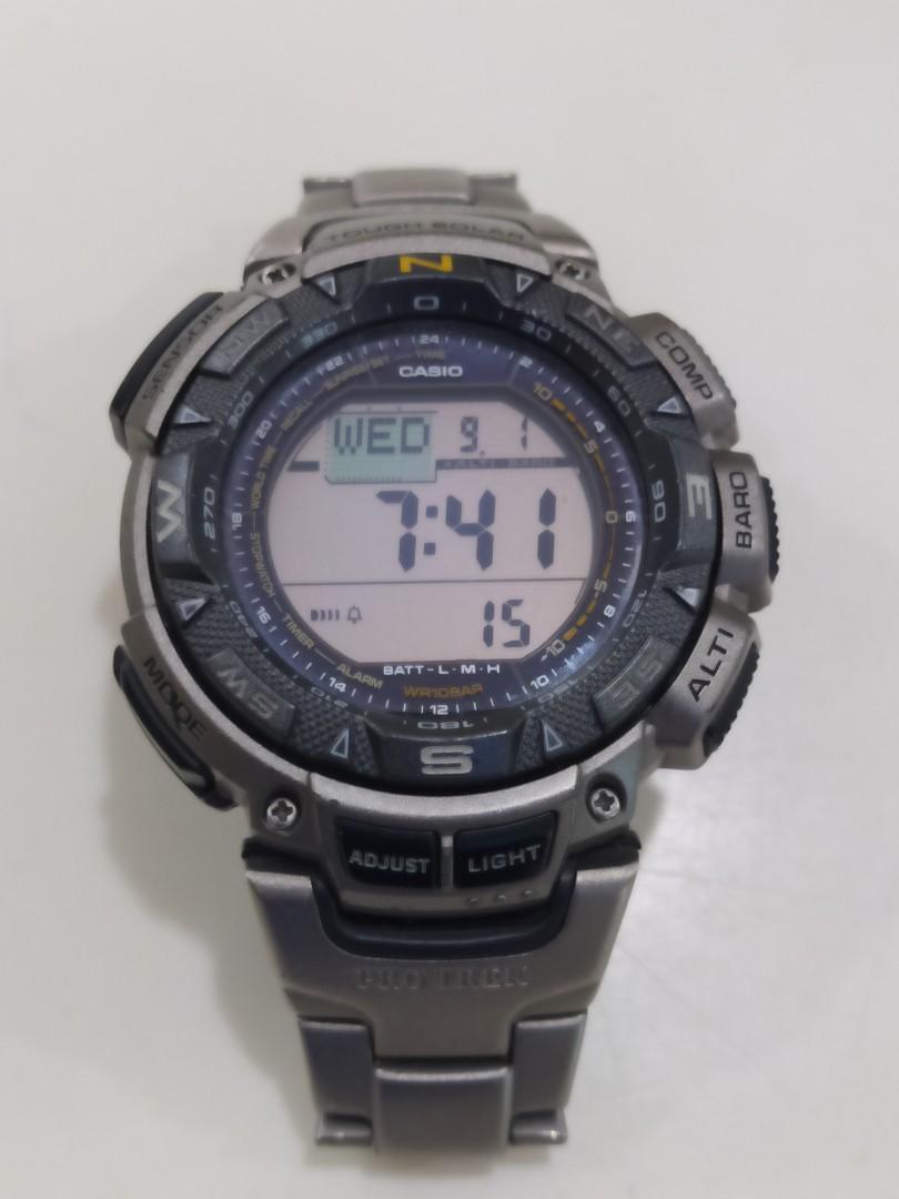 Casio Protrek Titanium, Men's Fashion, Watches & Accessories, Watches ...