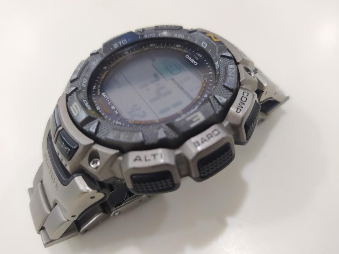 Casio Protrek Titanium, Men's Fashion, Watches & Accessories, Watches ...