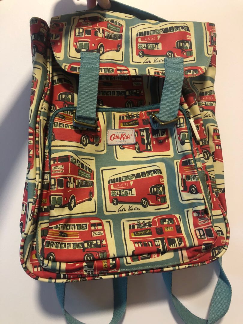 cath kidston blue london bus backpack, Women's Fashion, Bags & Wallets ...