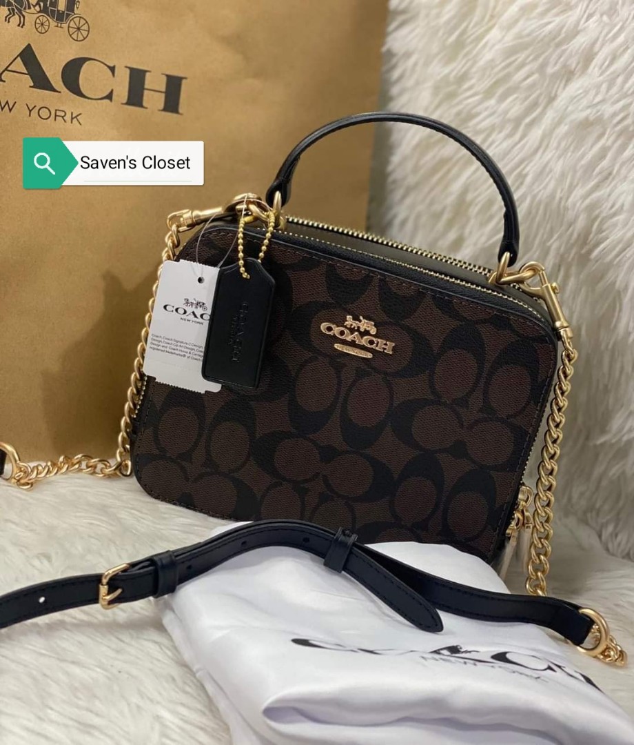 Coach boxy crossbody bag, Women's Fashion, Bags & Wallets, Cross-body ...