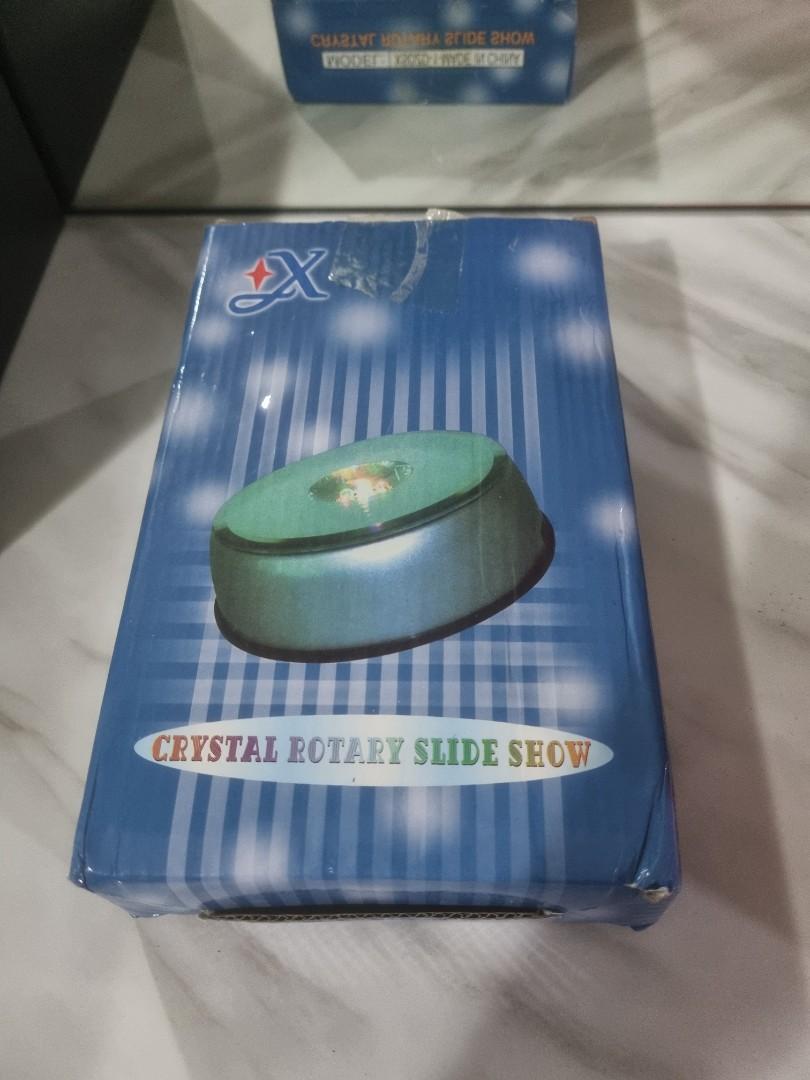 Crystal rotary slide show, Furniture & Home Living, Lighting & Fans ...