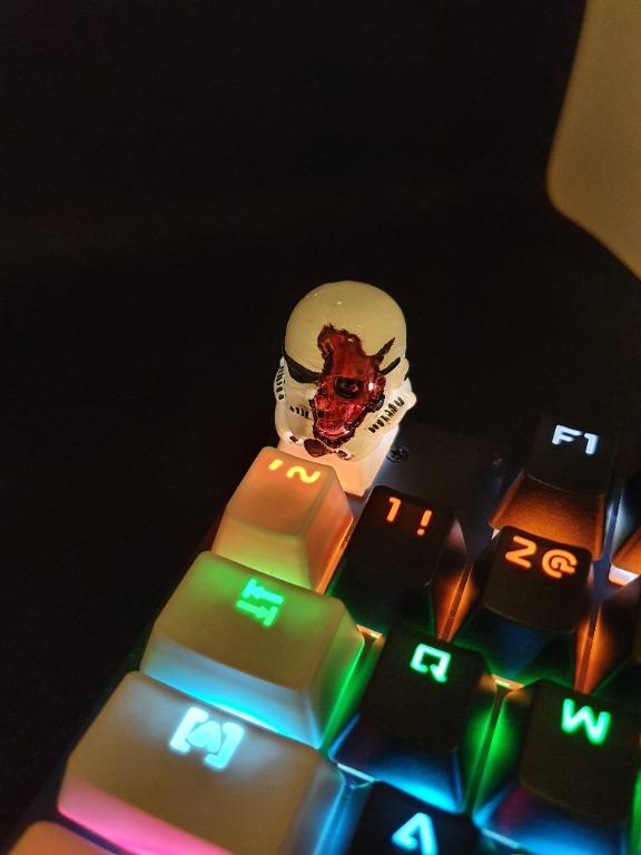 Custom Keycaps Keyboard Star Wars Disney Darth Vader Skull White Shadow ...