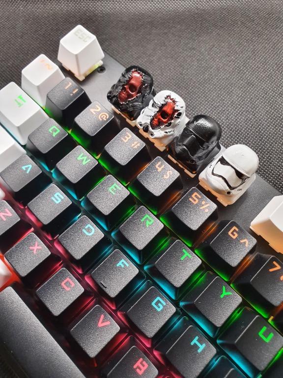Custom Keycaps Keyboard Star Wars Black White Stormtrooper Skull ...