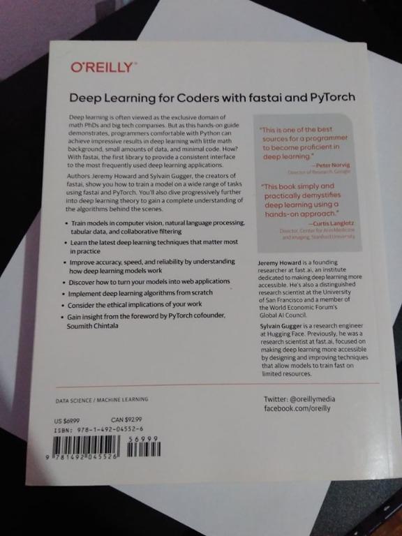 Deep Learning for Coders with Fastai and PyTorch, Hobbies & Toys, Books ...