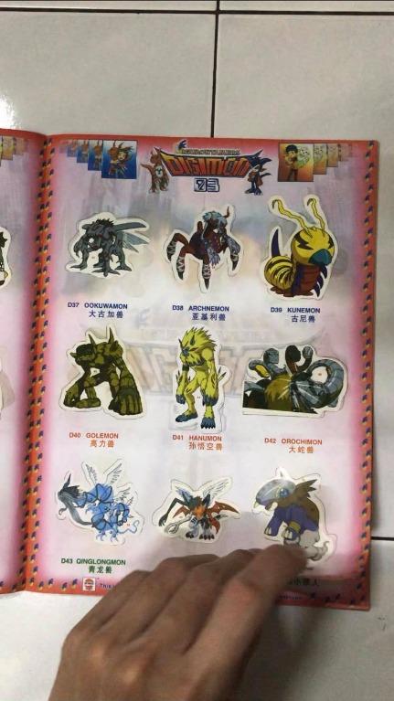 Digimon sticker book 03 vintage collection complete stickers, Hobbies ...