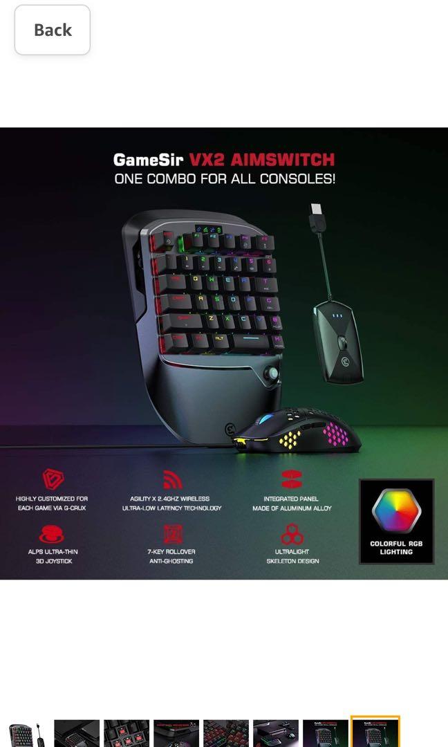 GameSir VX2 AimSwitch Gaming Keypad and Mouse Combo for Xbox Series X PS4 Xbox One Nintendo ...