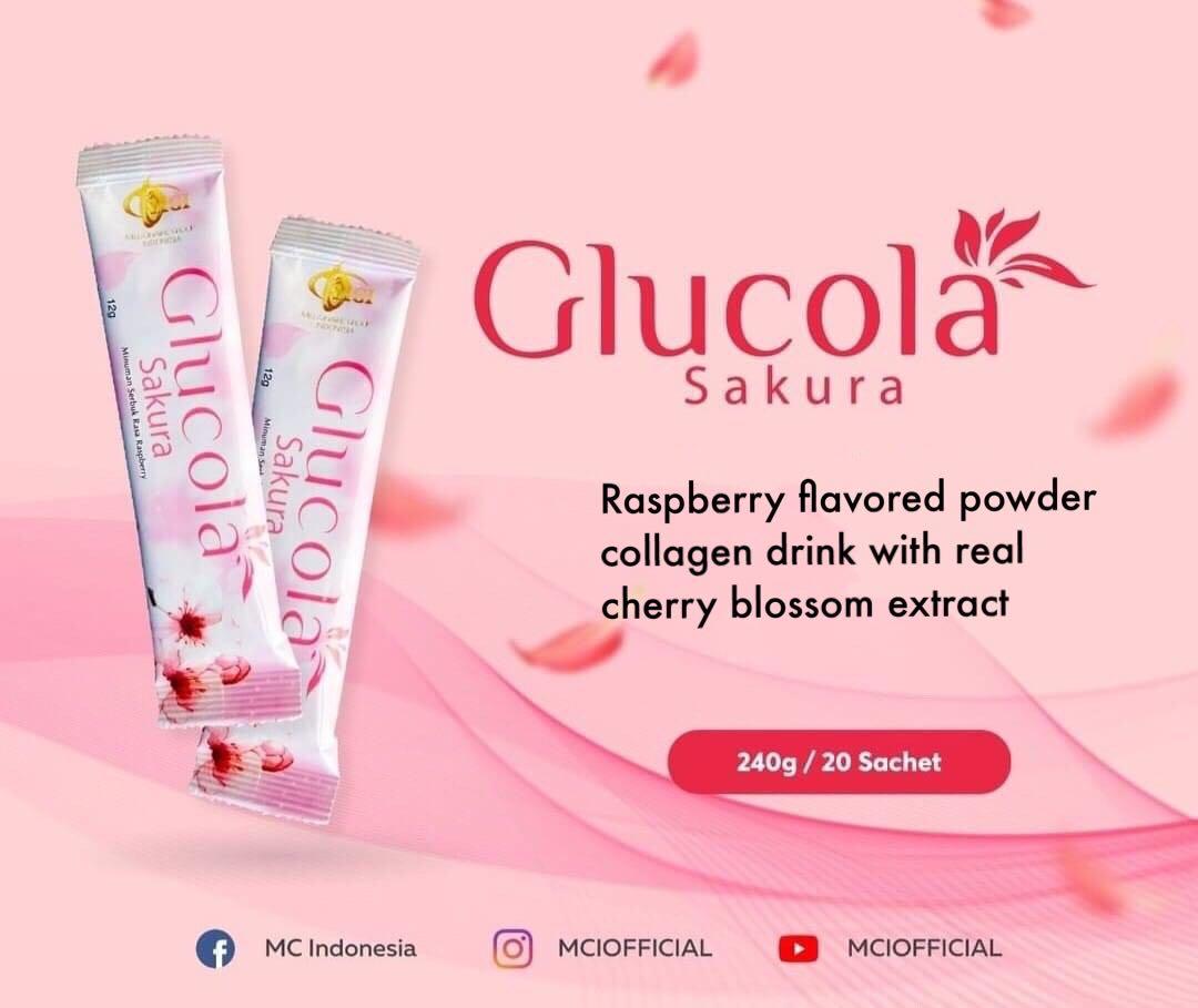 Glucola Sakura MCI - collagen powder drink, Health & Nutrition, Health ...