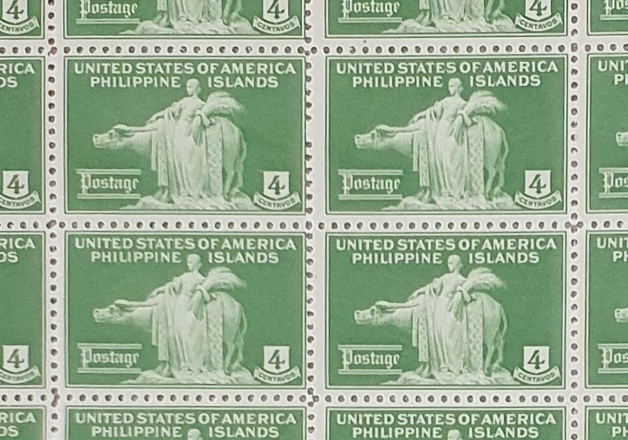 Hang on Wall. 1935 Philippine Commonwealth USPI Scott 384 MNH Sheet of ...