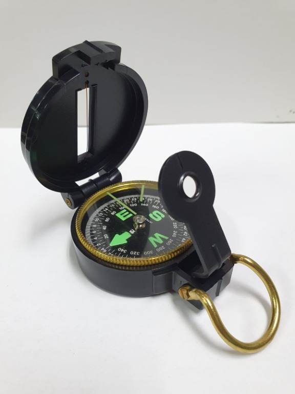 Lensatic Compass Made in Japan (550), Sports Equipment, Hiking & Camping on Carousell