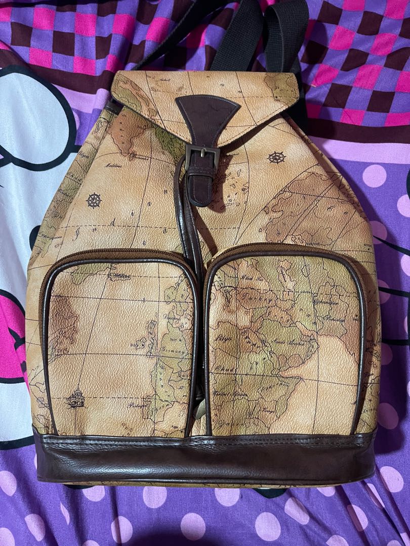 Map Bag, Women's Fashion, Bags & Wallets, Backpacks on Carousell
