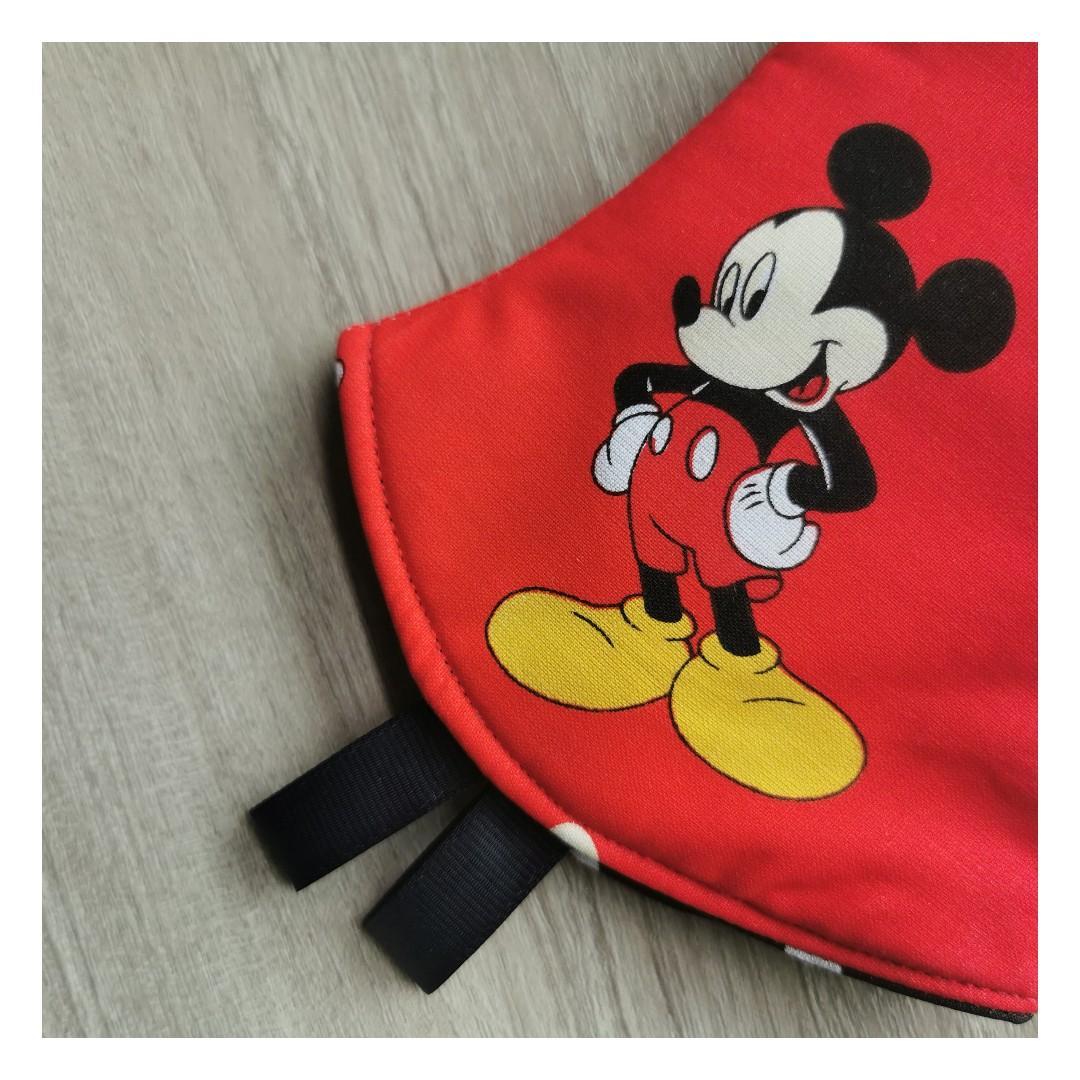 Mickey Mouse Red Reversible Drool Pad Full Set, Babies & Kids, Going ...