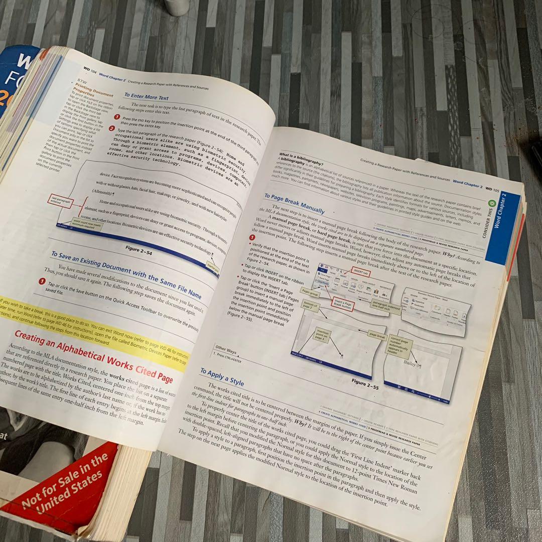 MICROSOFT OFFICE BOOK, Hobbies & Toys, Books & Magazines, Textbooks on ...