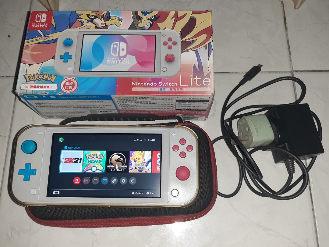Nintendo Switch Lite Pokemon Edition, Video Gaming, Video Game Consoles ...