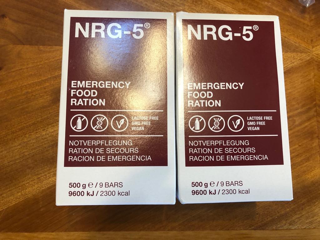 NRG-5 Emergency Food Ration 德國 災難 緊急 生存 露營 糧食 X2 pcs (Best before 04/ ...
