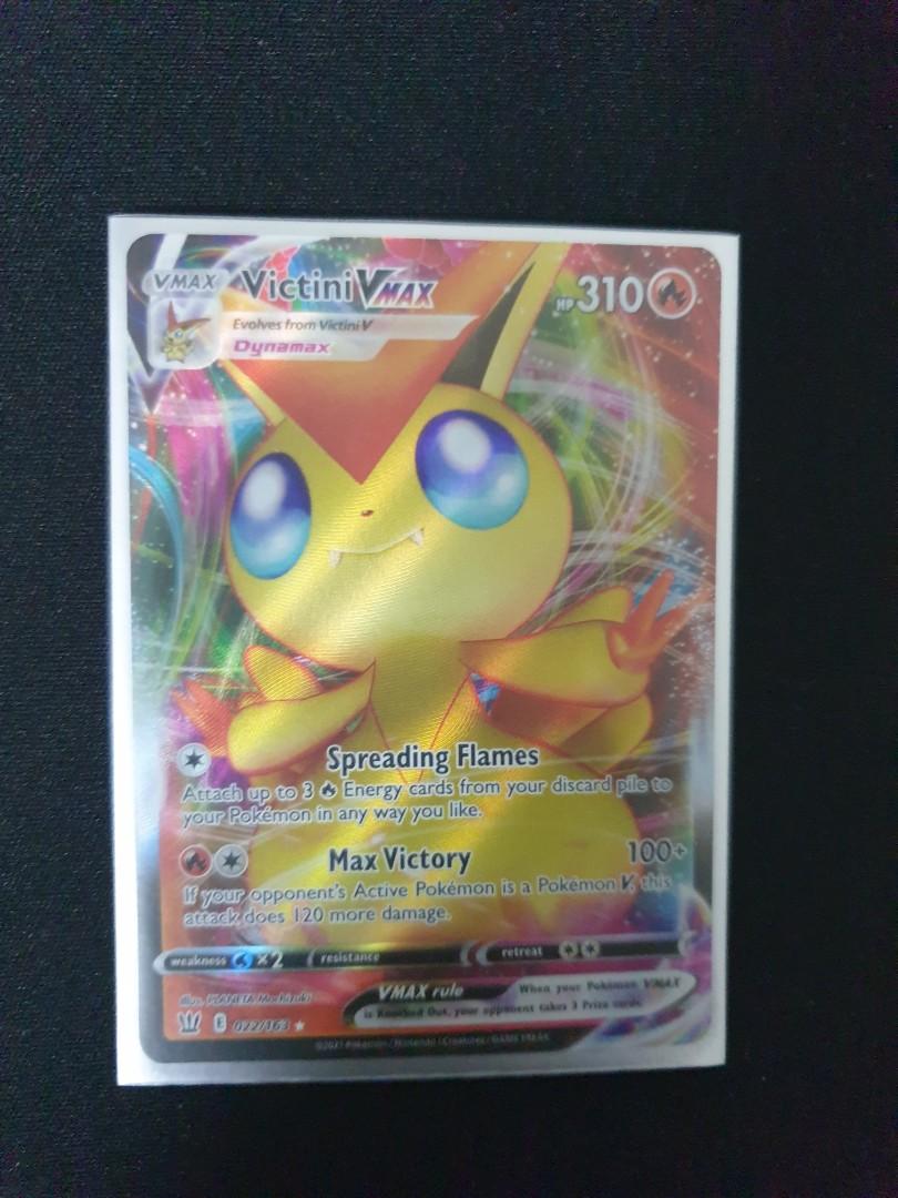 Pokemon V Cards Shadow Rider V and Victini VMax, Hobbies & Toys ...