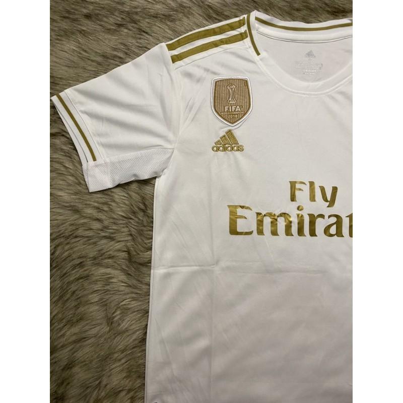 REAL MADRID 19-20 HOME KIT FLY EMIRATES GOLD FOOTBALL JERSEY, Men's ...