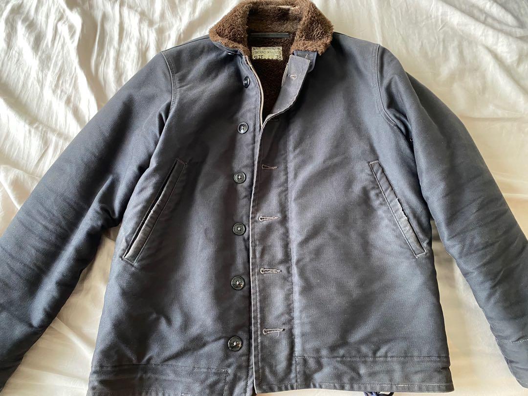 Real Mccoys N1 Deck Jacket Used, Men's Fashion, Coats, Jackets and Outerwear on Carousell