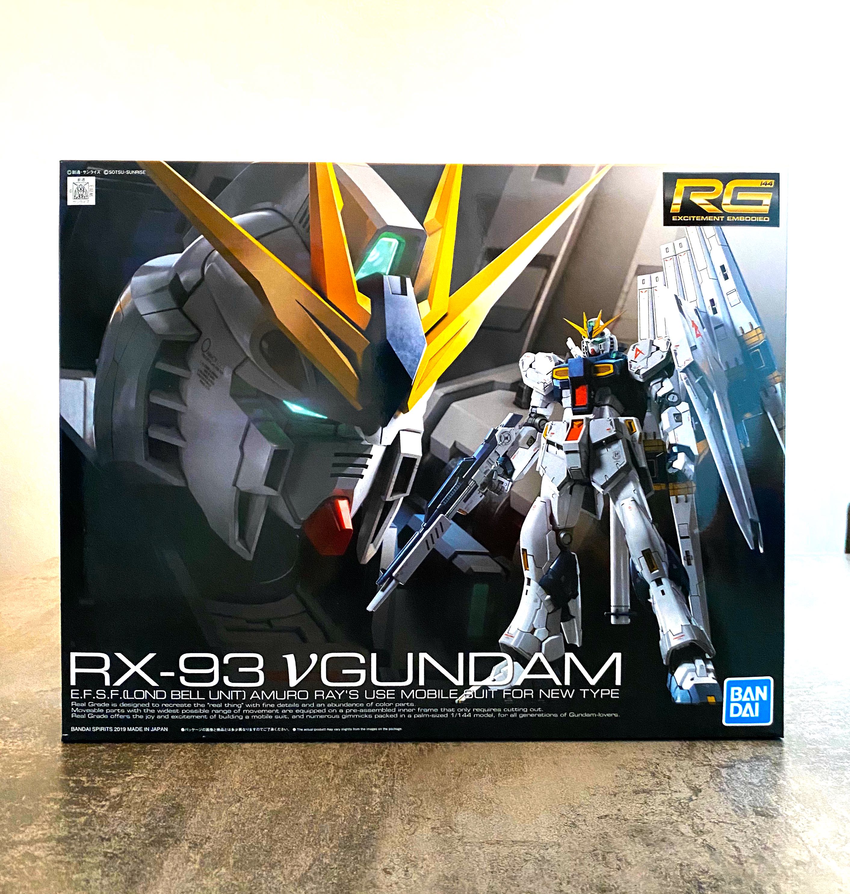 RG 1/144 RX-93 V Gundam Gunpla, Hobbies & Toys, Toys & Games on Carousell