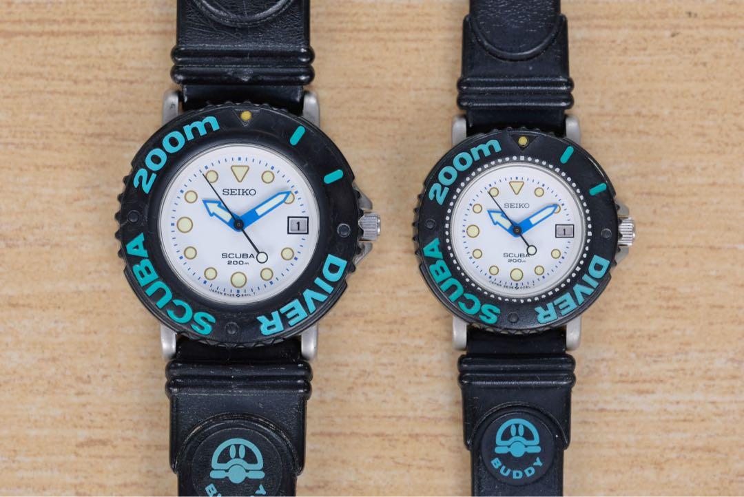 Seiko Buddy duo quartz divers 1989-90, Men's Fashion, Watches ...