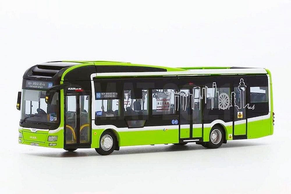 SG Bus Singapore Green MAN A22 Bus Model Rt. 190 1/76, Hobbies & Toys ...