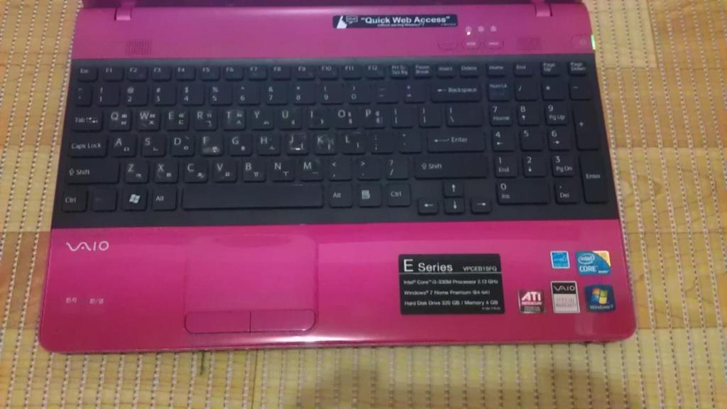Sony Vios E series vpceb15fg - i3-330m -500GB SSD, Computers & Tech ...