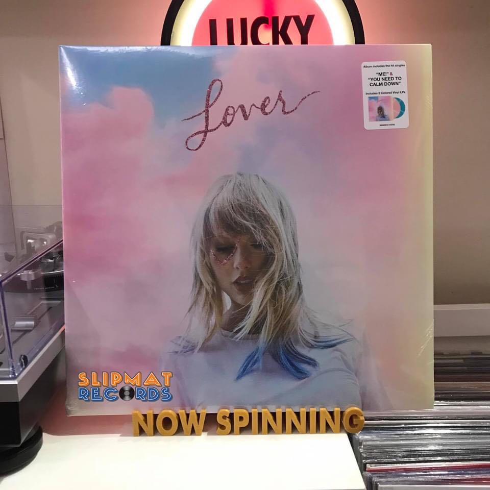Taylor Swift - Lover [Pink and Blue Vinyl] 2Lp, Hobbies & Toys, Music ...