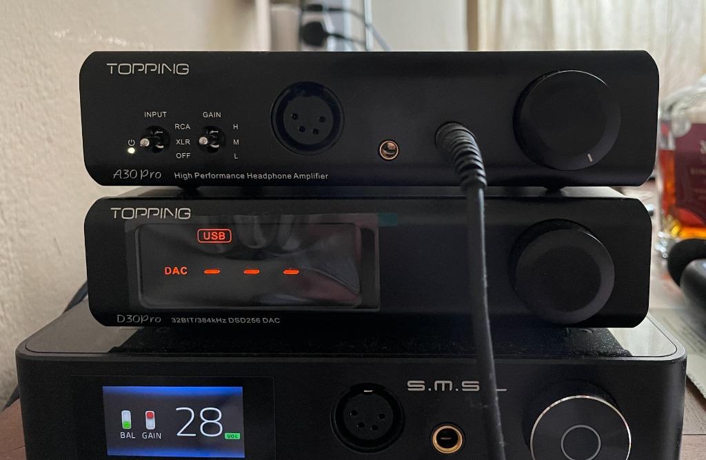 Topping D30 Pro DAC + A30 Pro Amp balanced stack, Audio, Other Audio ...