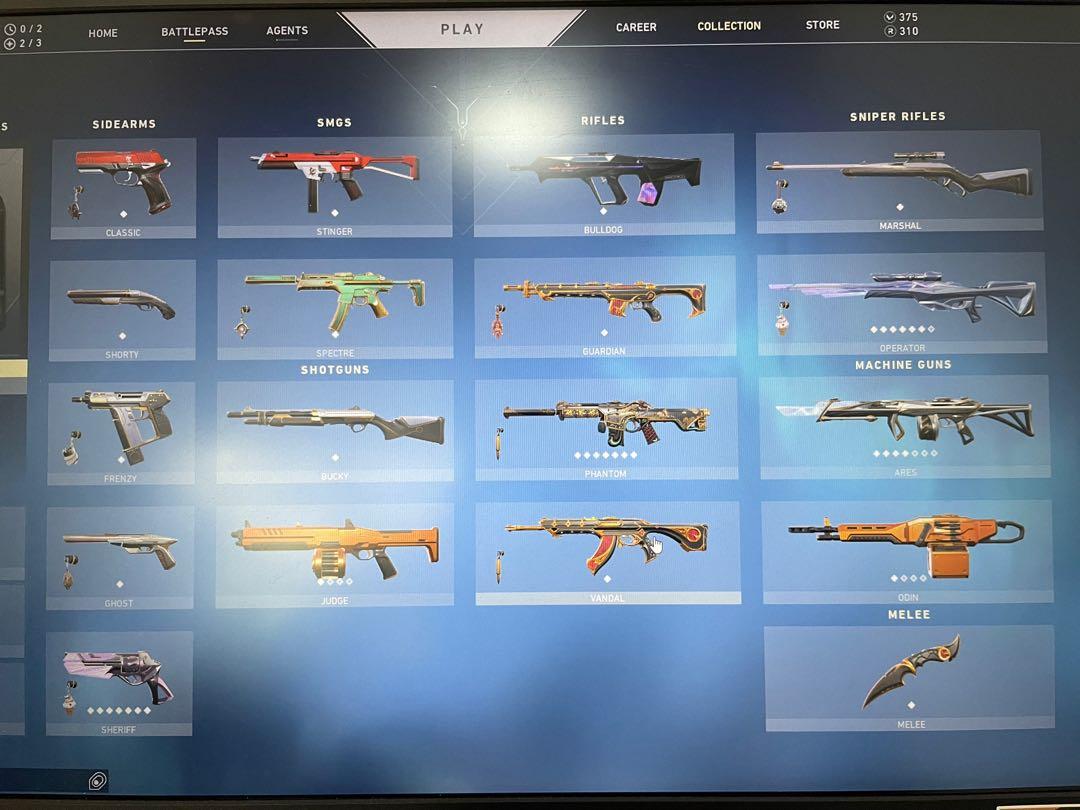 310 Radianite Points Valo Plat 2 Acc, Video Gaming, Gaming Accessories ...