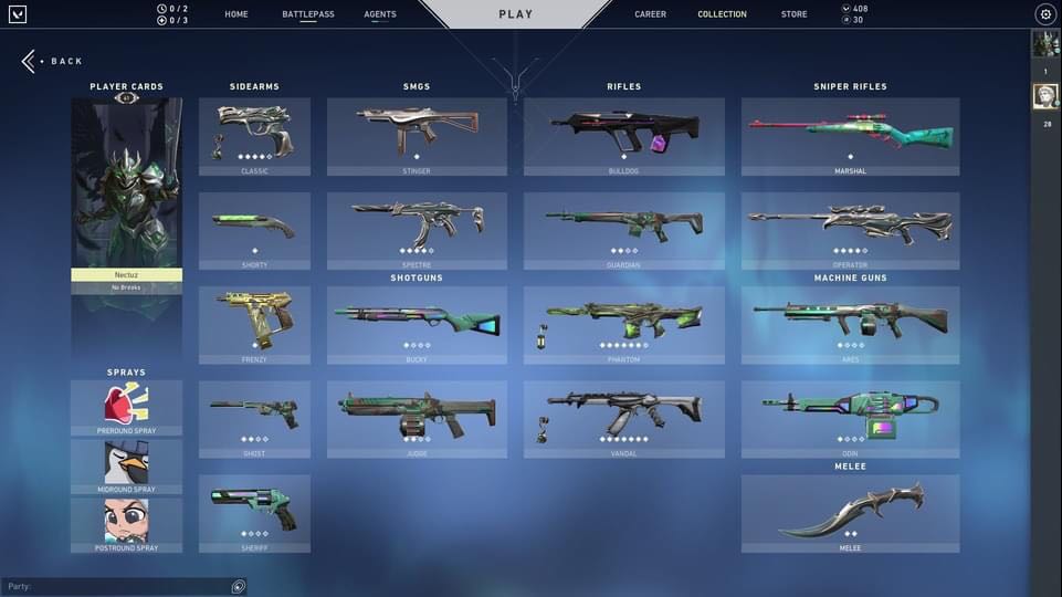 Valorant Green Collection, Video Gaming, Video Games, PlayStation on ...