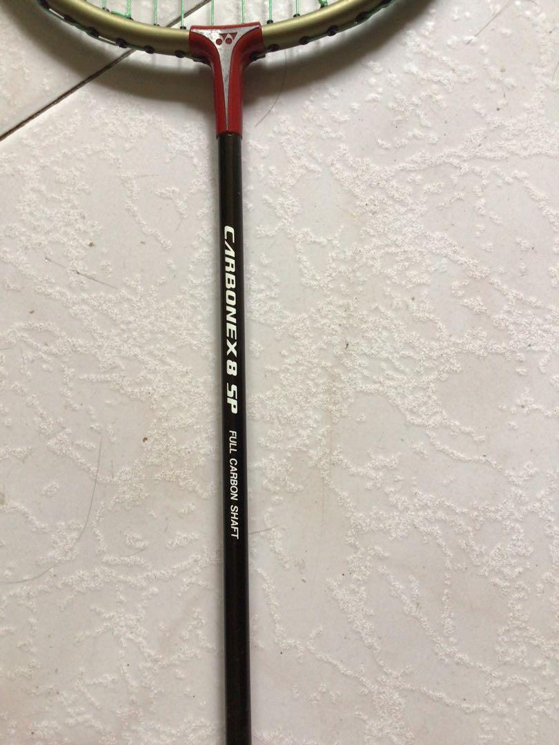Yonex Carbonex 8 SP-badminton racquet Free Bag, Sports Equipment ...