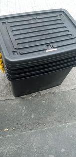 102 liters storage boxes BIG black, Furniture & Home Living, Home ...