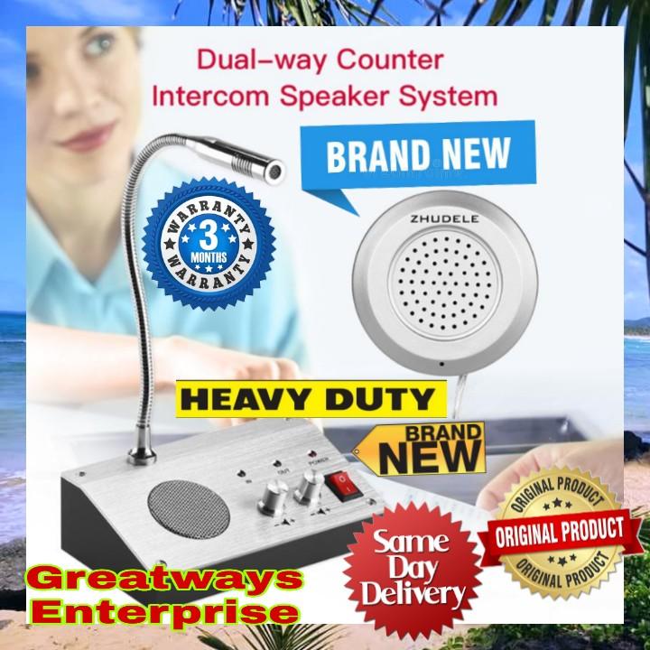 2-Way Window Counter Intercom Dual-Way Counter, Computers & Tech ...