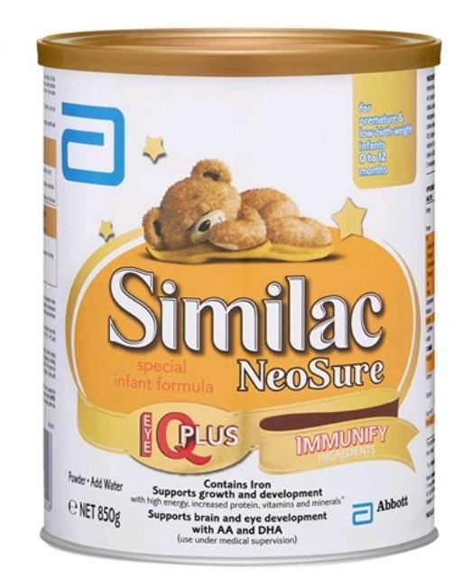 {3 tins in stock} Abbott Similac Neosure Stage 1 | 850g, Babies & Kids ...