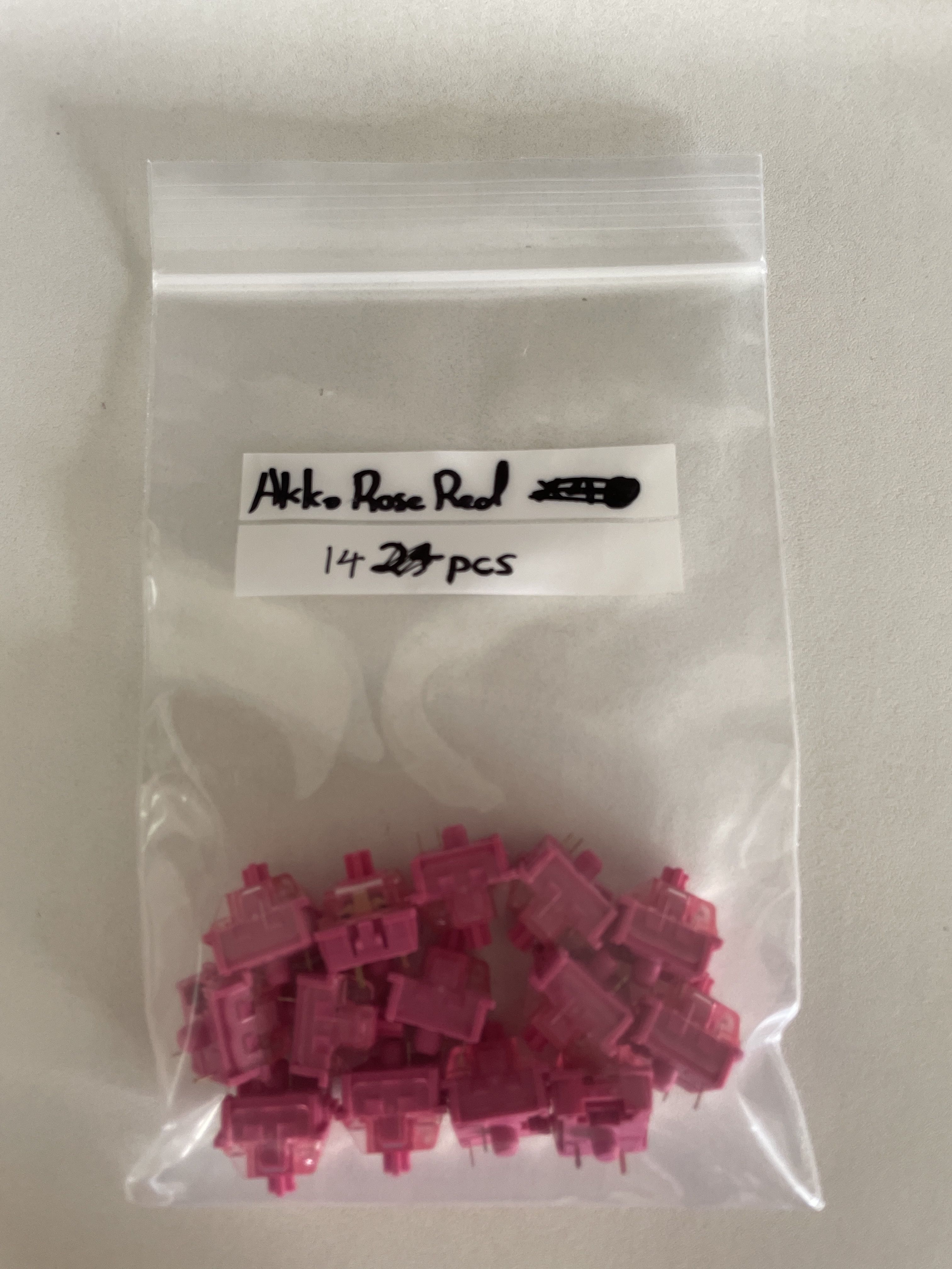Akko rose red switches (linear), Computers & Tech, Parts & Accessories ...