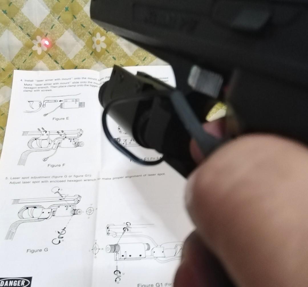 Beam Shot Trigger Guard Mount with Red Dot Laser Scope Bracket Umarex ...