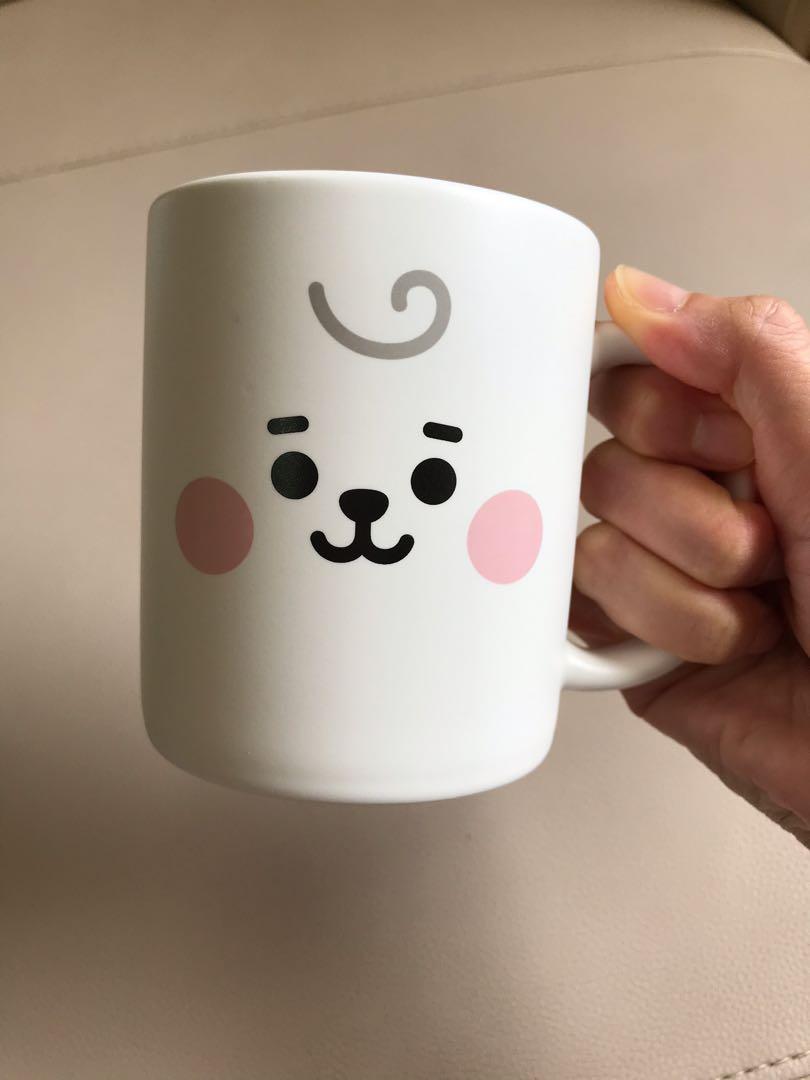 BT21 Baby RJ Two Face Mug, Furniture & Home Living, Kitchenware ...