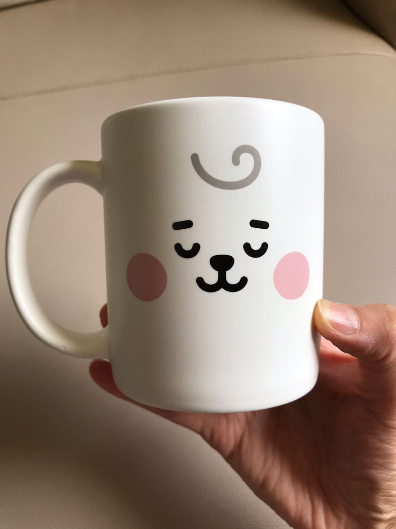 BT21 Baby RJ Two Face Mug, Furniture & Home Living, Kitchenware ...