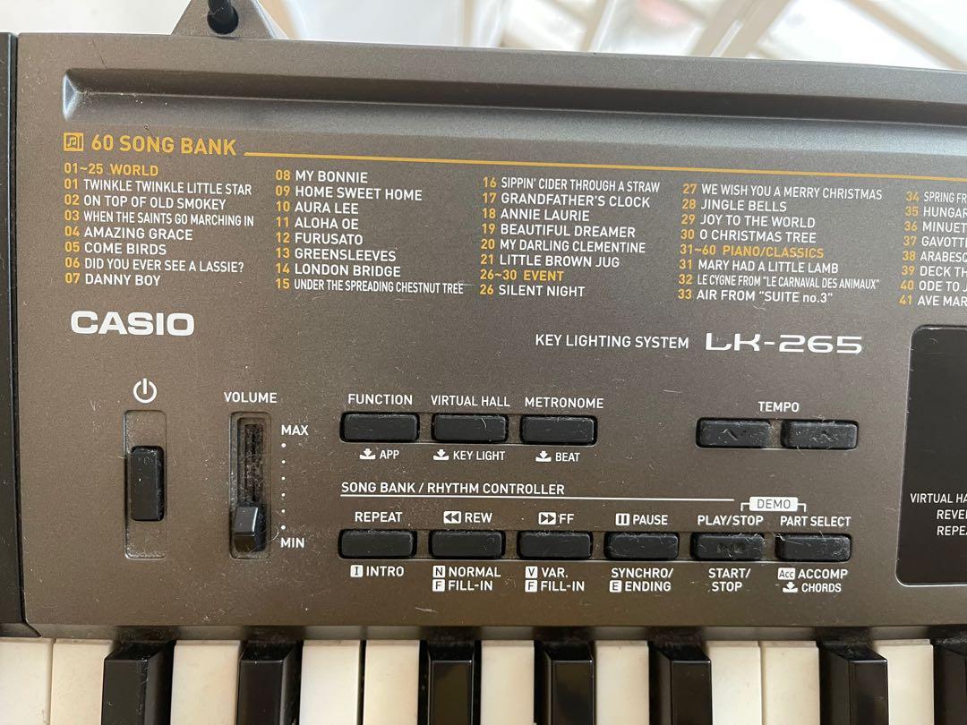 Casio Keyboard Key Lighting System LK265, Hobbies & Toys, Music & Media ...