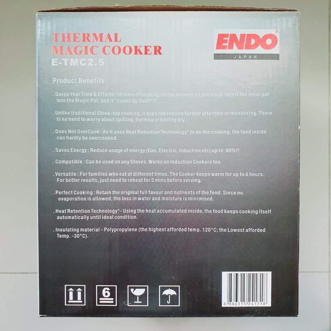 Endo Thermal Magic Cooker (E-TMC2.5), TV & Home Appliances, Kitchen ...