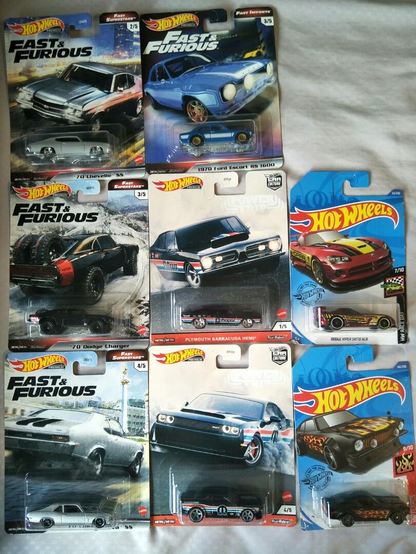 fast superstars hotwheels fast and furious set, Hobbies & Toys, Toys ...