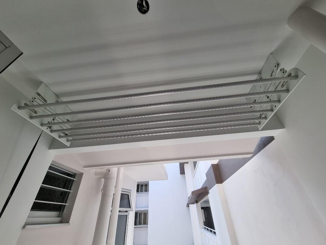 HDB BTO Laundry Drying Rack, Furniture & Home Living, Home Improvement ...