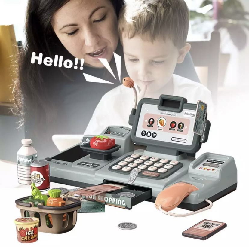 Latest Version Children Cashier machine / Supermarket cashier / Toy ...